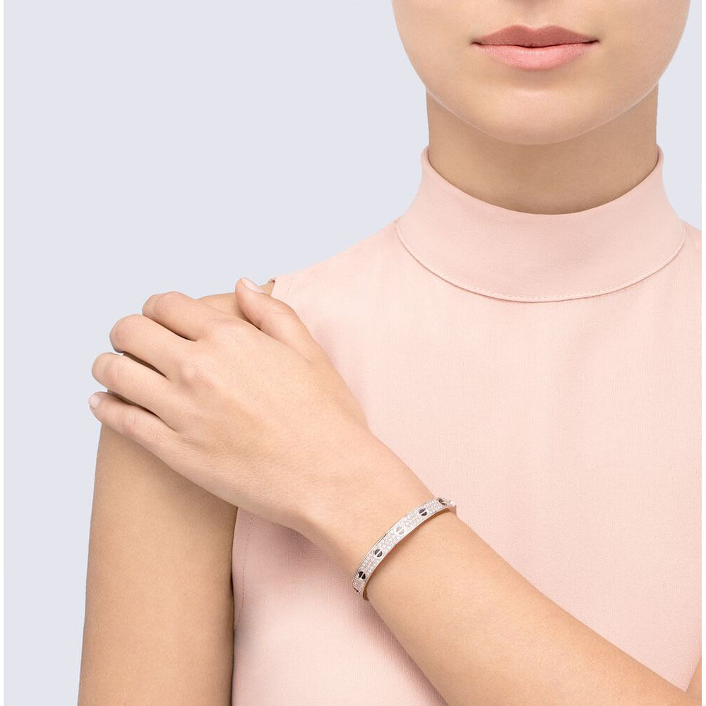 N6032415 Pulseira LOVE com pavé cerâmico - Cartier