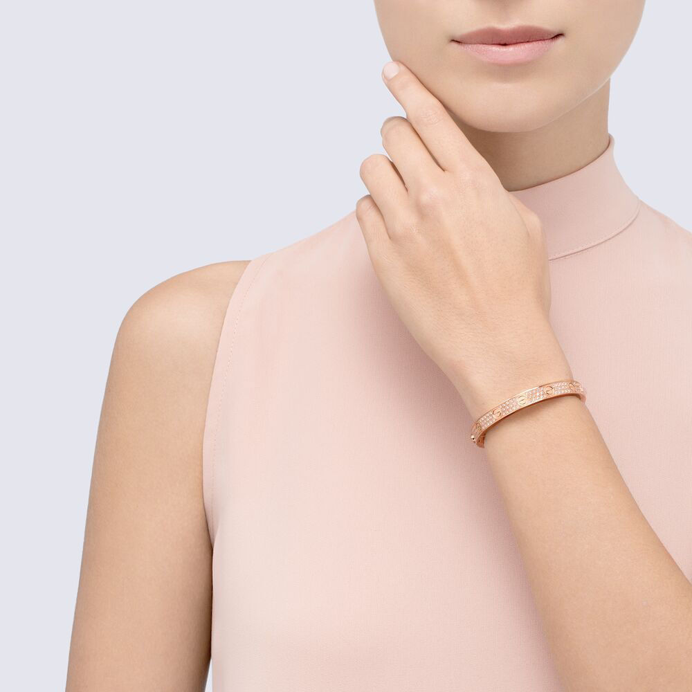 N6036915 Pulseira LOVE, Modelo Tradicional, Pavé - Cartier