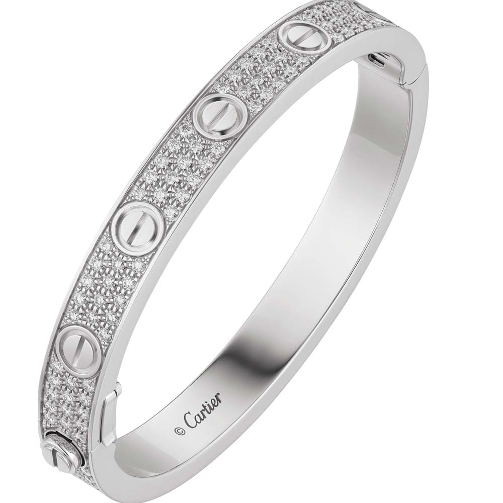 N6717600 Pulseira LOVE, Modelo Tradicional, Pavê - Cartier