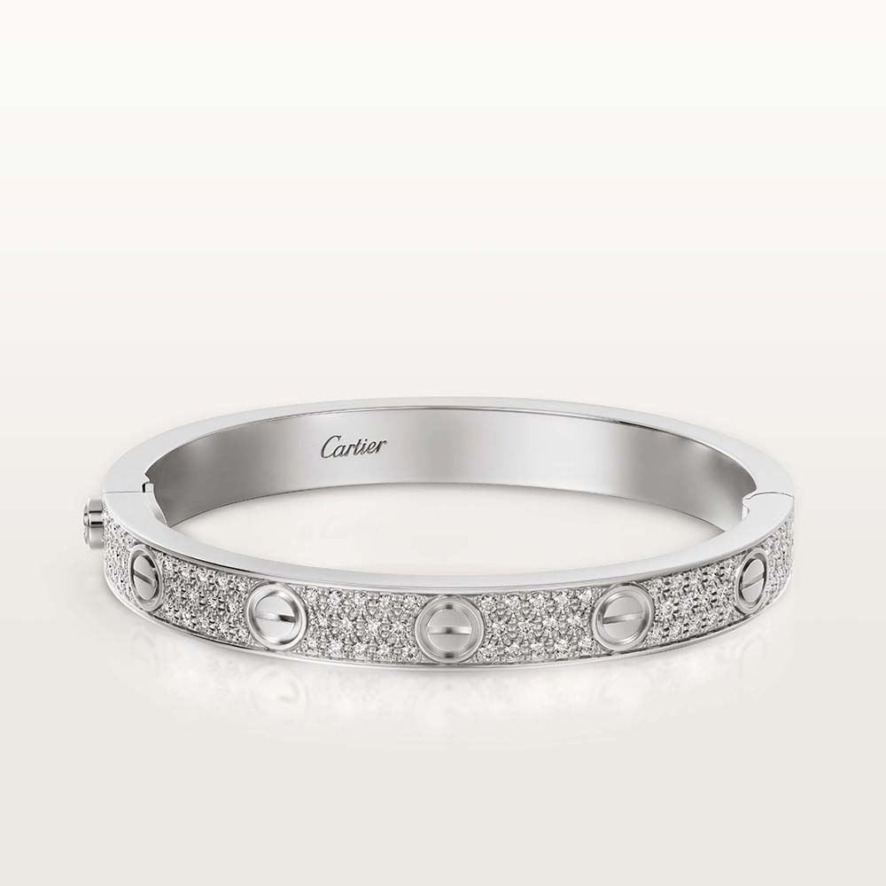 N6717600 Pulseira LOVE, Modelo Tradicional, Pavê - Cartier